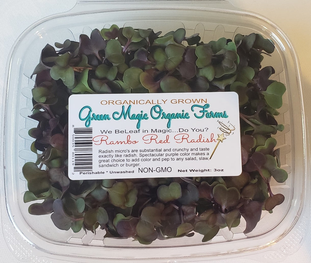 MicroGreens Red Radish & Daikon Mix – Heritage Hen Farm